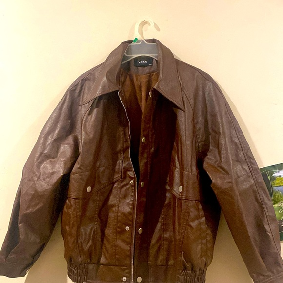 Cider | Jackets & Coats | Chocolate Brown Bulky City Wear Stylish Faux ...